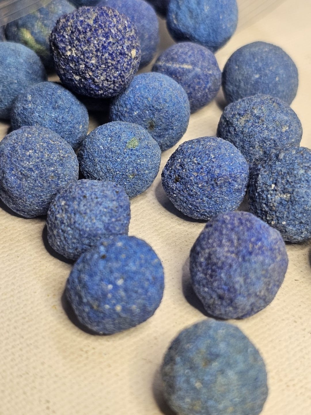 Natural Azurite Blue Balls From USA - Set of 3 - Etsy