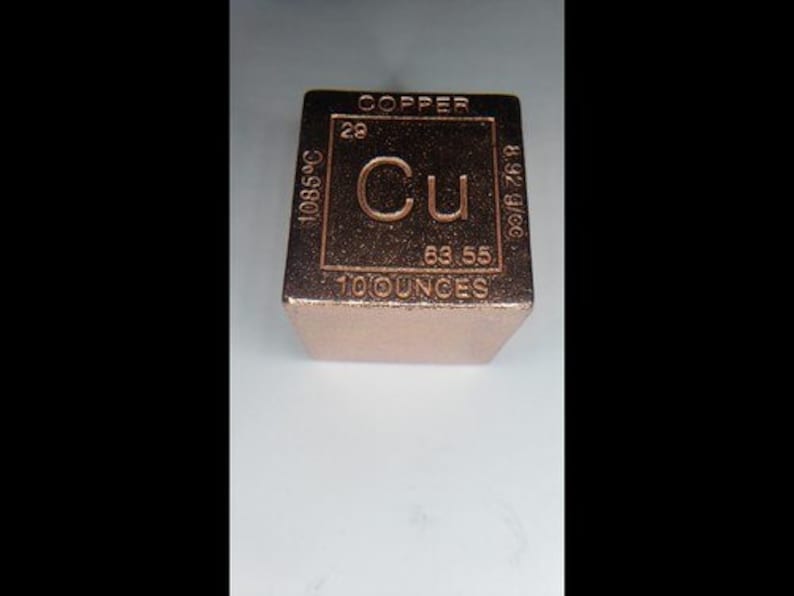 Elemental Cube Collection: 1.25 Inch Square Solid Copper Cube - Etsy