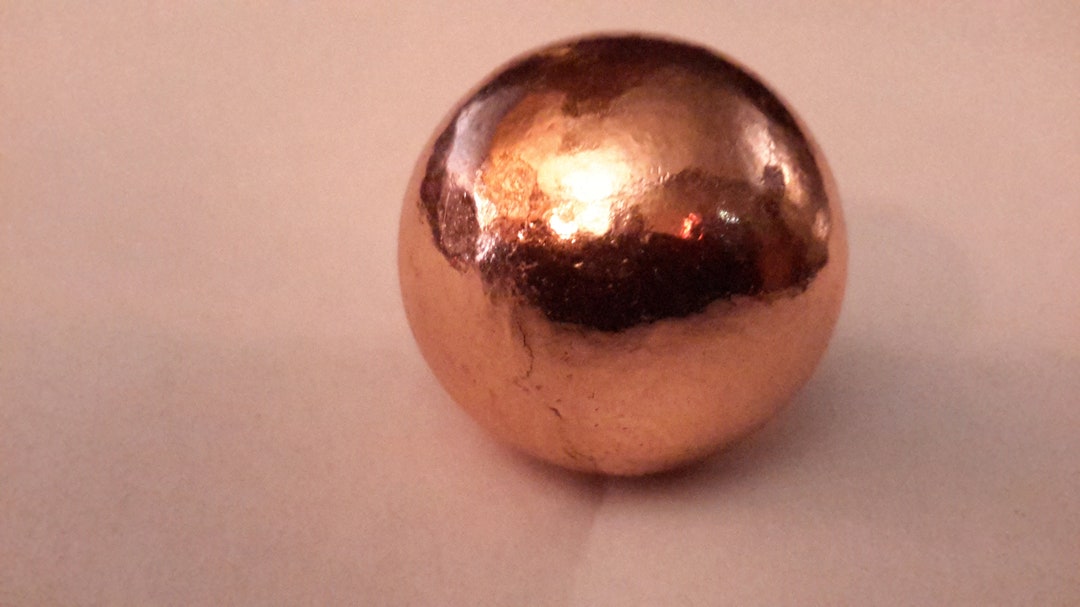 1 1/2" (30 Mm) Copper Sphere - Made From Michigan Native Copper - High ...