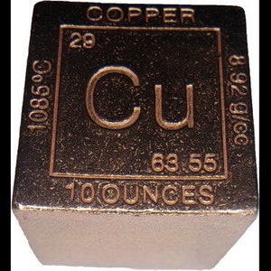 Elemental Cube Collection: 1.25 Inch Square Solid Copper Cube - Etsy