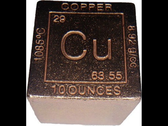 Elemental Cube Collection: 1.25 Inch Square Solid Copper Cube | Etsy