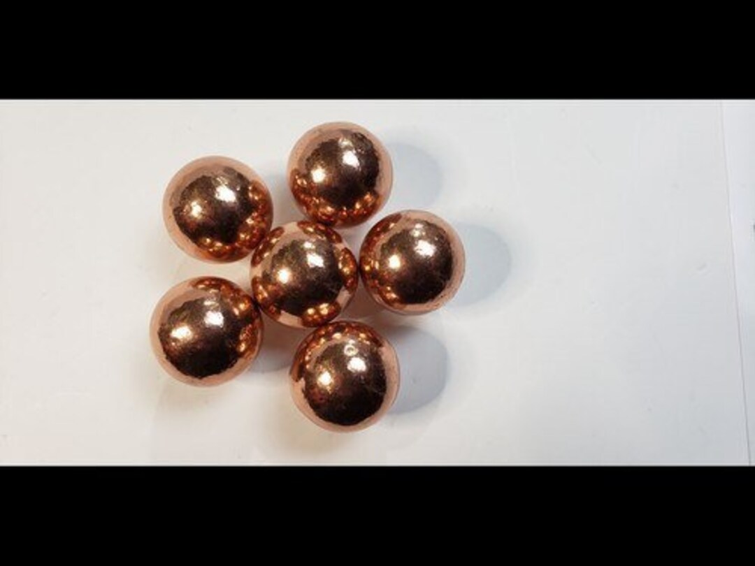 Copper Sphere Set - 6 Spheres/ 1 1/8th Inch - High Polish Finish - Etsy