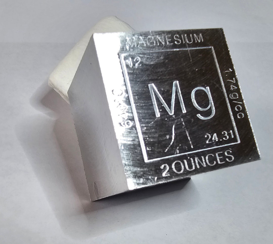 Elemental Cube Collection: 1.25 Inch Solid Magnesium Cube - Etsy