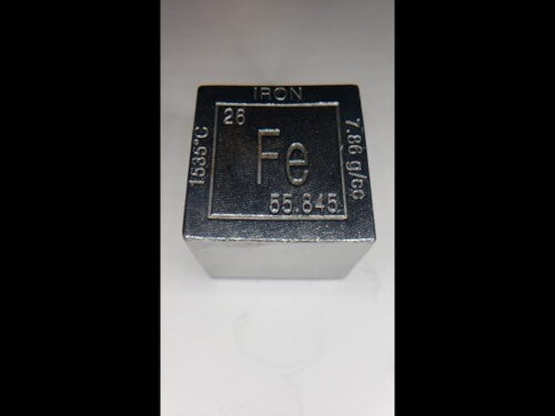 Elemental Cube Collection: 1.25 Inch Solid Iron Cube | Etsy
