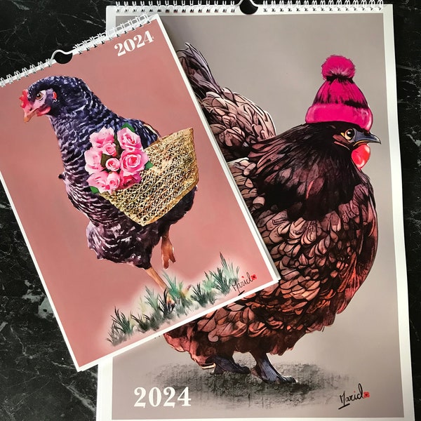 2024 Chicken Calendar - Etsy