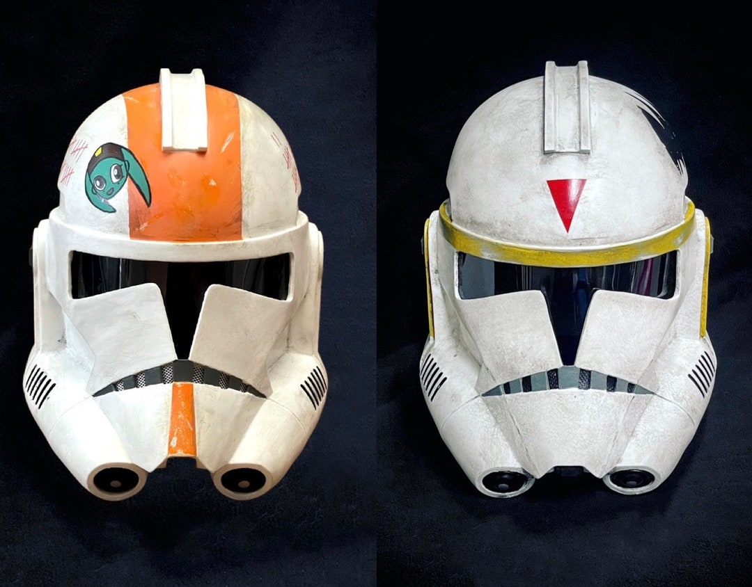 Clone Trooper Helmets Waxer and Boil Phase 2 Clone Wars Animated Star ...