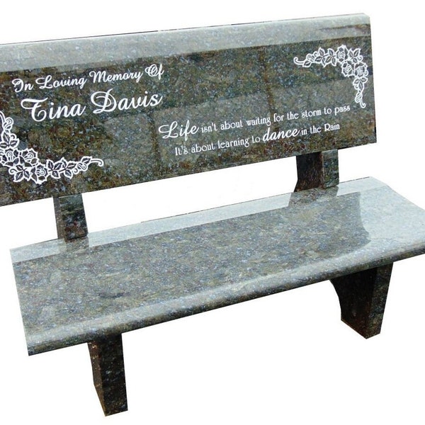 Memorial Bench Engraving - Etsy