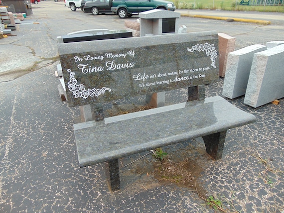 Concrete Memorial Benches For Cemeteries
