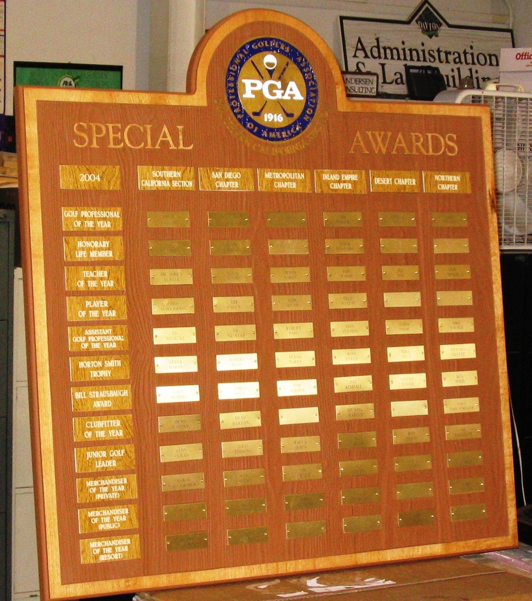 Custom Carved Perpetual Recognition Plaque- PGA- - Etsy