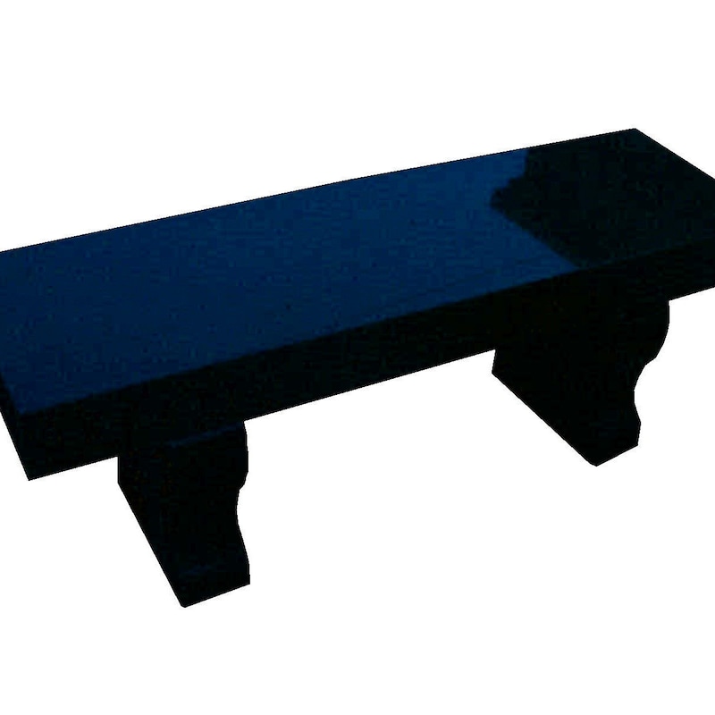 Black Granite Bench - Etsy