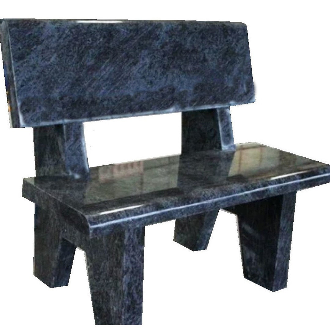 Memorial Bench- Solid Granite- Small Cemetery Monument- Engraving ...