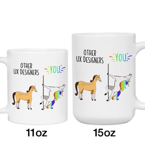 UX Designer Funny Gifts, Other UX Designers Unicorn Funny Mug, Funny ...