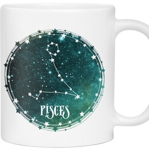 Pisces Zodiac Sign Gift, Pisces Coffee Mug, Pisces Gift Idea, Astrology ...