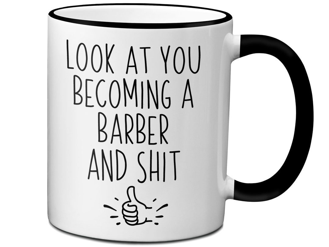 Funny Barber Gifts, Barber Graduation Mug, Barber Graduation Gift ...