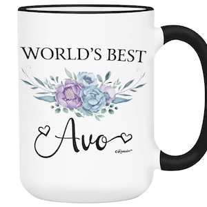 Avo Gifts, World's Best Avo Coffee Mug, Avo Tea Cup, Gifts for ...