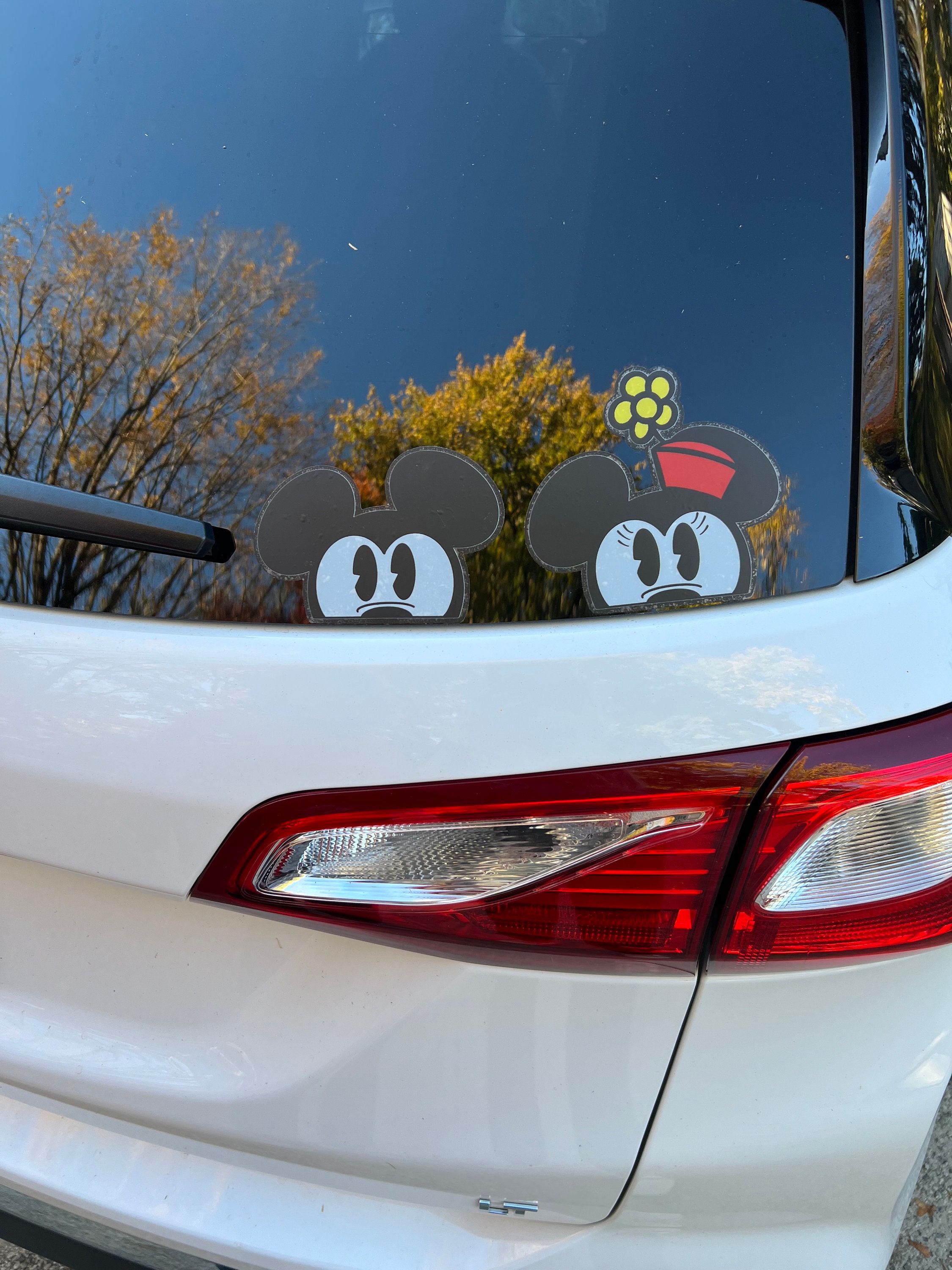 Mickey Mouse, Minnie Mouse Car Decal Vinyl Stickers - Etsy