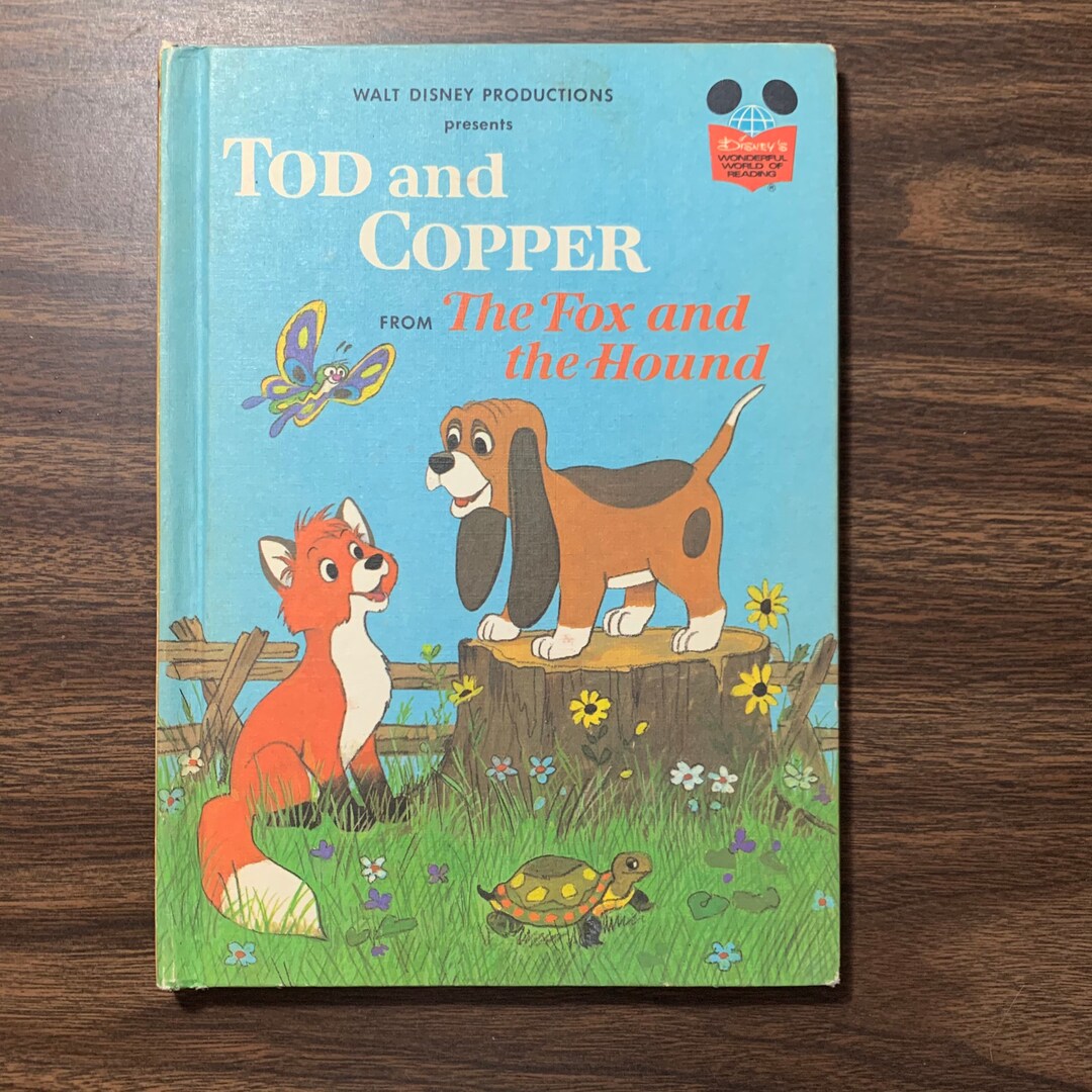 Vintage Disney Tod and Copper Book - Etsy