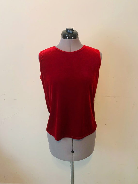 Vintage stretch velvet top - Gem