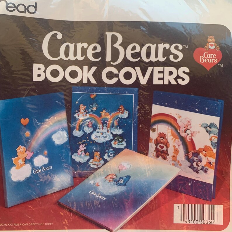 Vintage 80s Care Bears Book Covers (set of 4) - Etsy