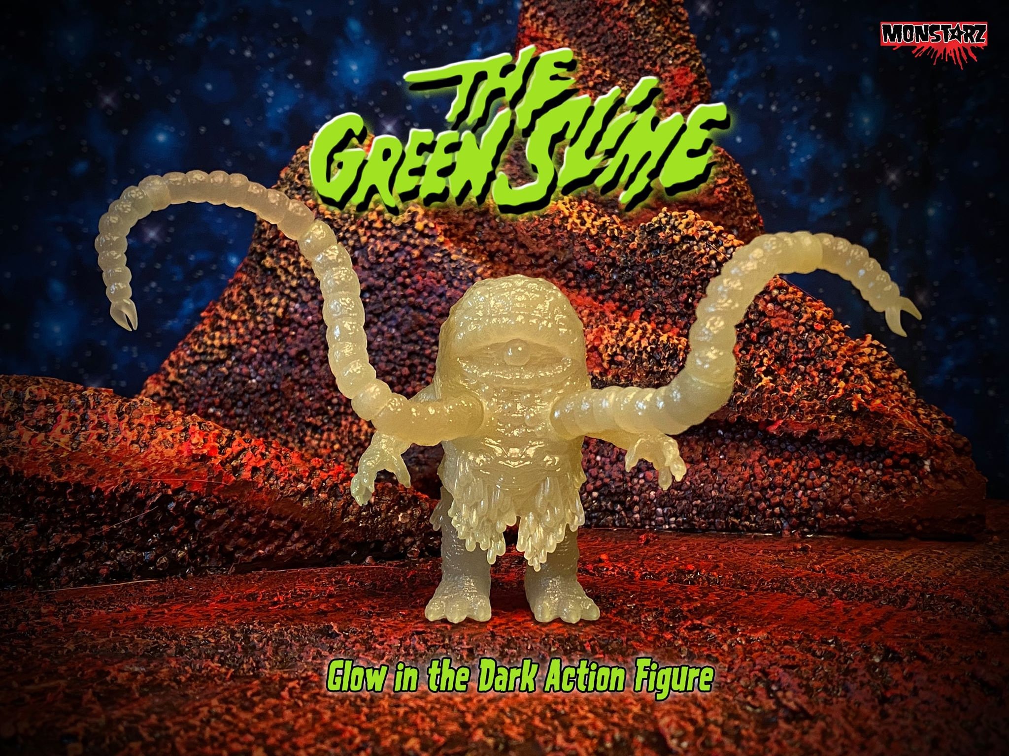 The Green Slime GLOW 3.75 Scale Retro Action Figure | Etsy