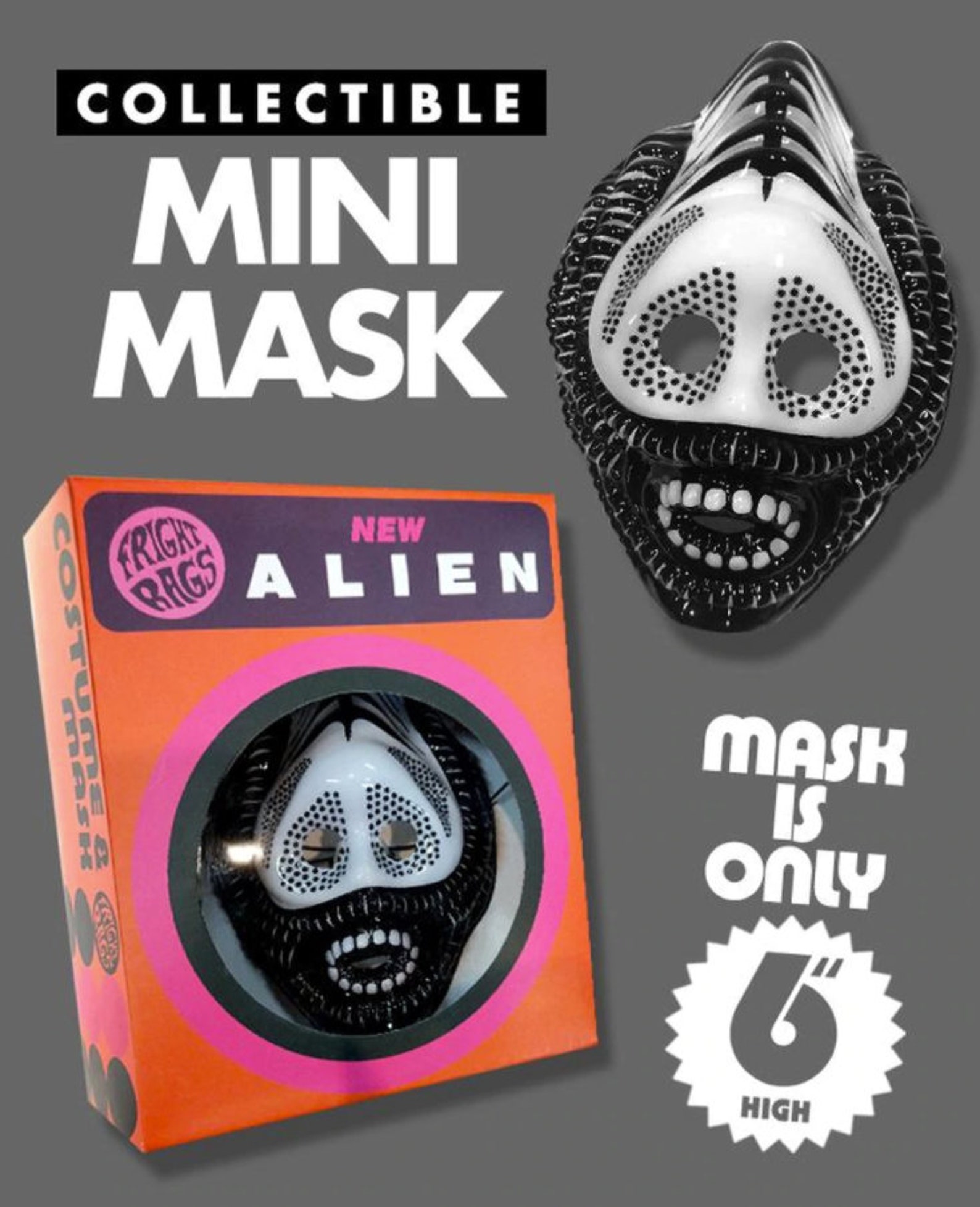 ALIEN MINI-MASK Giger Ben Cooper Vintage Halloween Style Collectible - Etsy