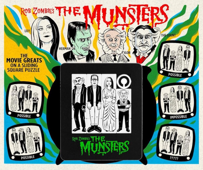 Rob Zombie’s the Munsters – Slide Puzzle - Etsy