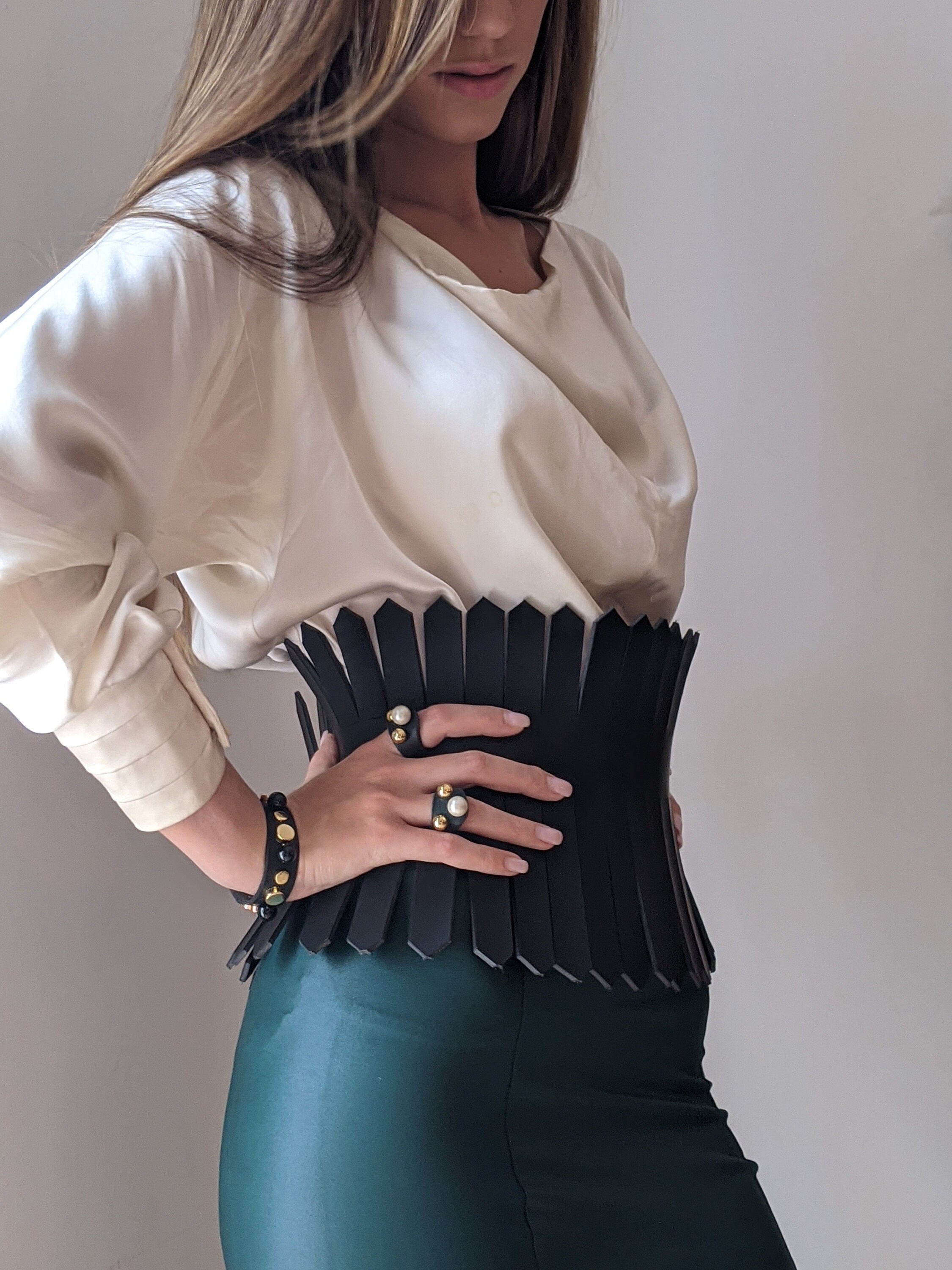 Maxi Belt manara Leather Belt With Fringes High Waist Belt Waist ...