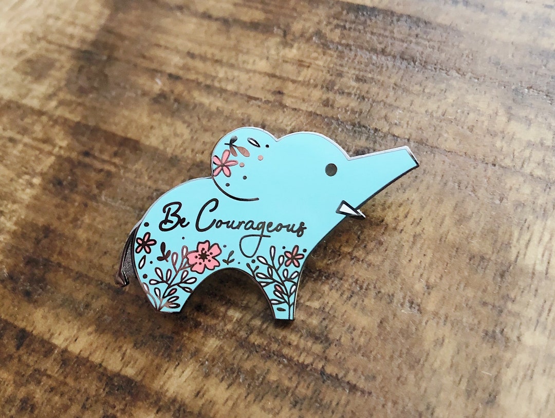 Elephant Enamel Pin- Be Courageous 2018 Convention of Jehovah's ...