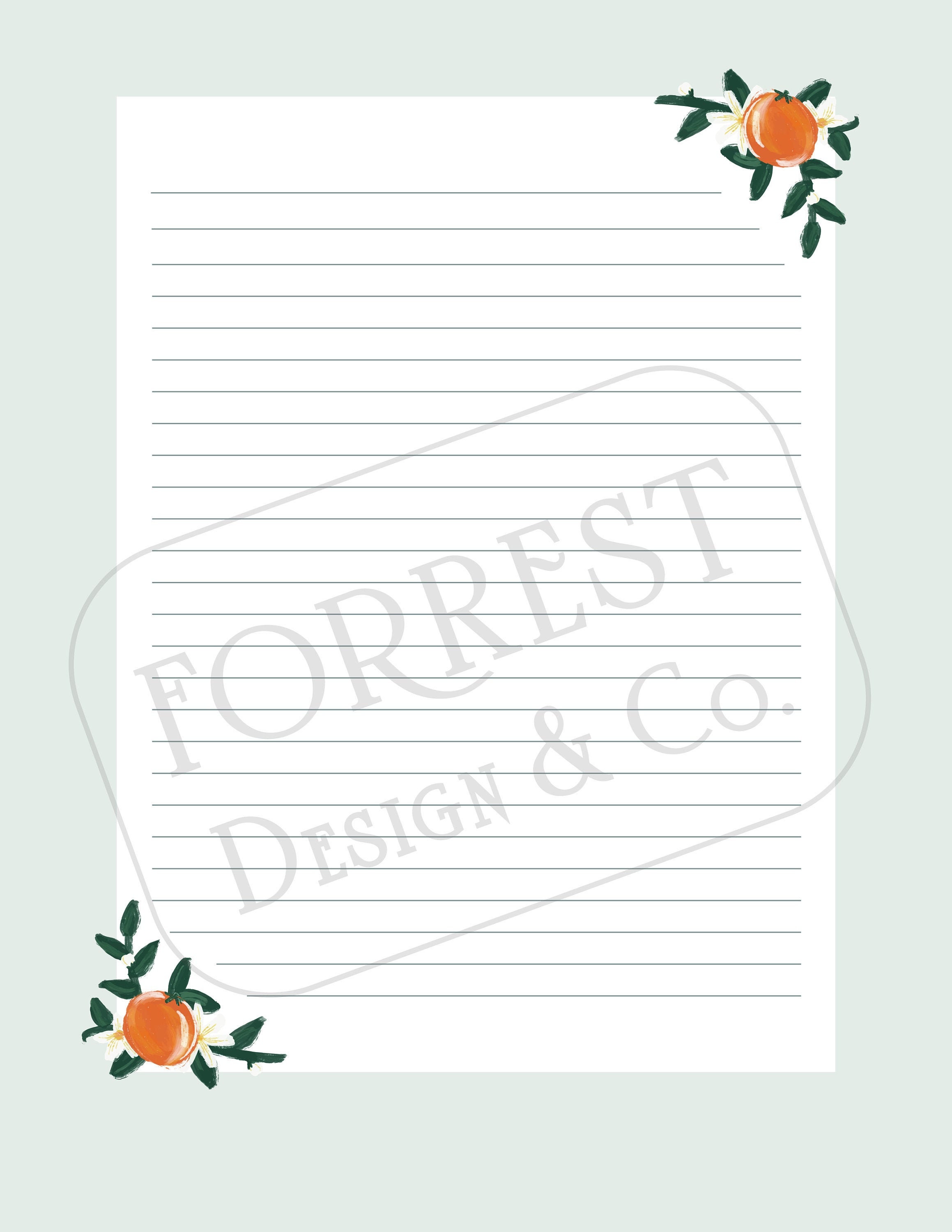 Letter Writing Paper Bundle Digital Download | Etsy