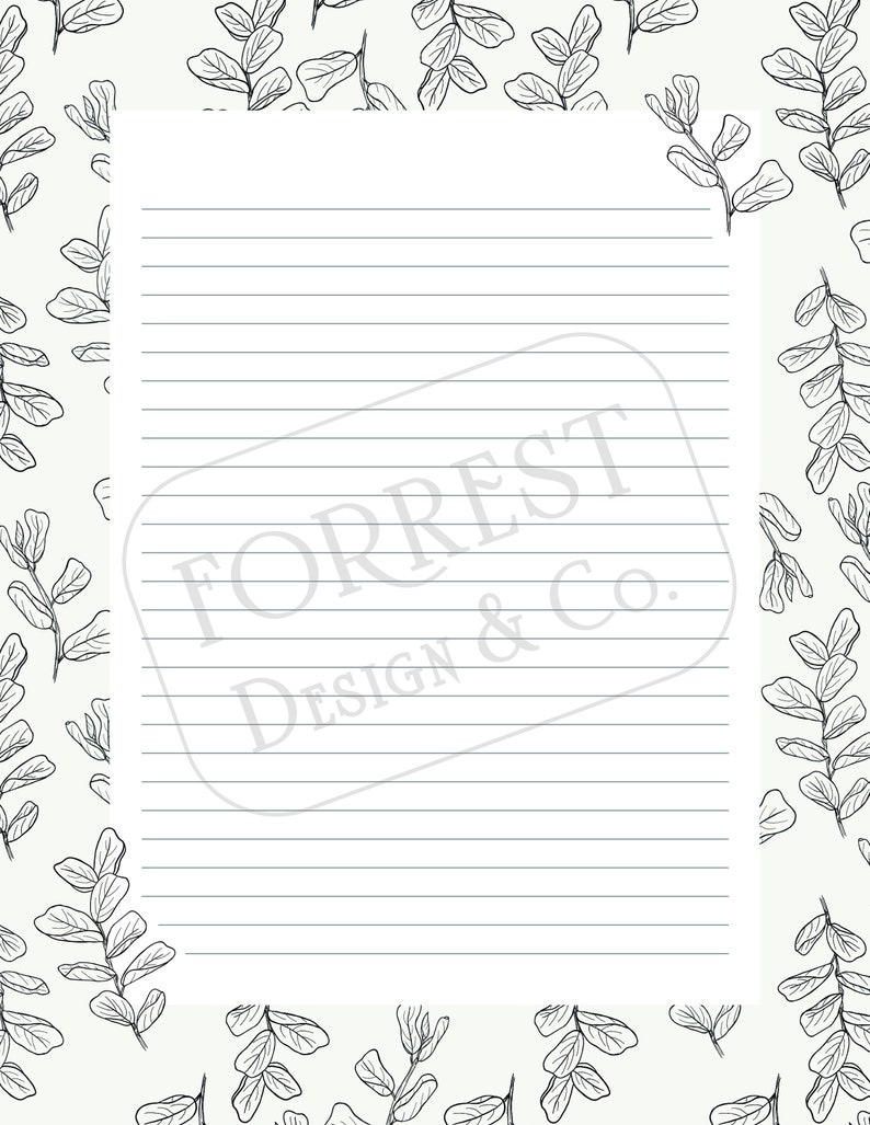 Letter Writing Paper Bundle Digital Download - Etsy