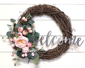 Welcome door wreath | Etsy