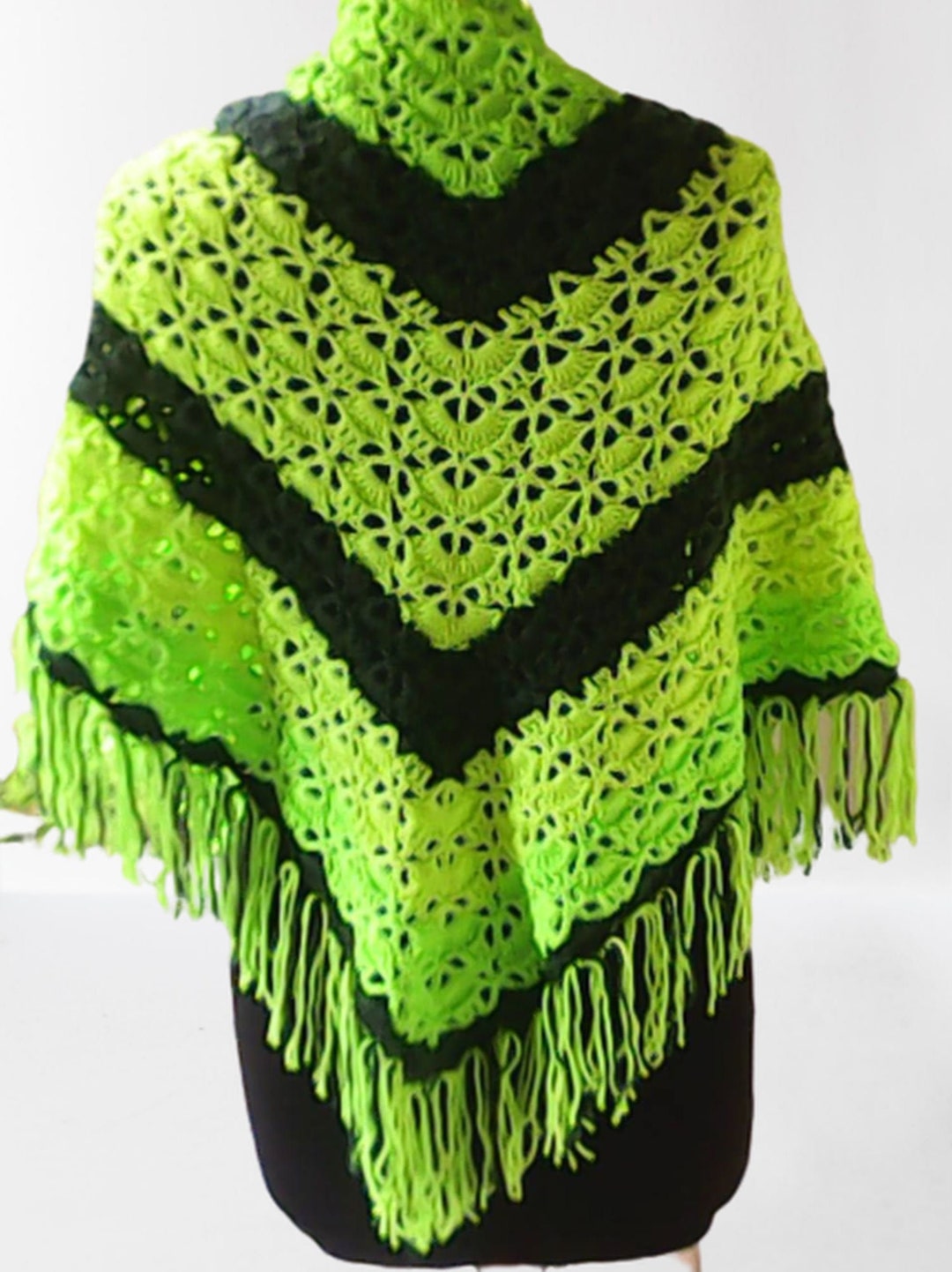 Scarf Handmade, Fringed Boho Scarf, Evening Scarves and Wraps, Lace ...