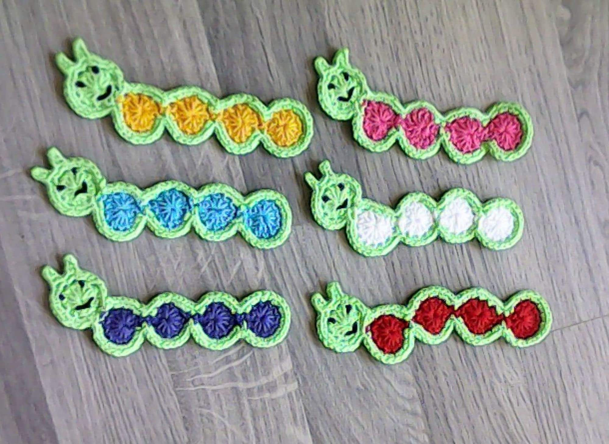 Crochet Caterpillar Bookmark Crochet Bookworm Kids Funny - Etsy