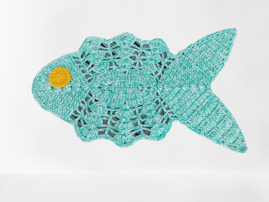 Fish Doilies, Oval Doilies Fish, Hand Crocheted Fish, Ocean Crochet ...