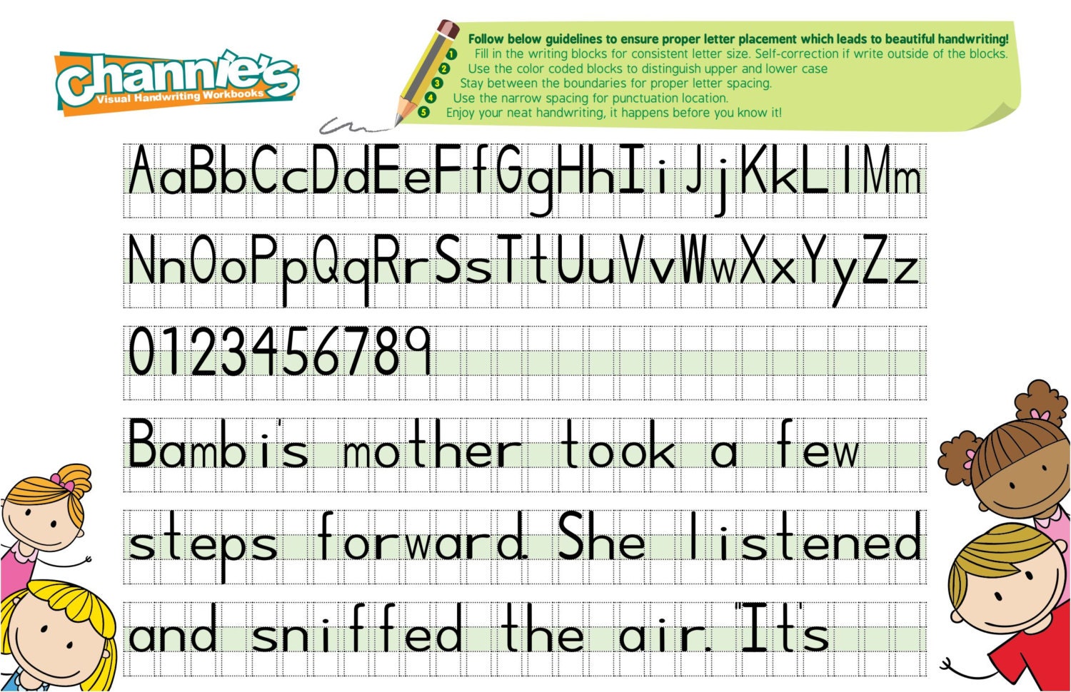 Channie's Visual Handwriting Workbooks for 1st 3rd - Etsy