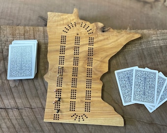 The RIVER ROCK Wood Cribbage Board Collection.lumber Jack Camp - Etsy