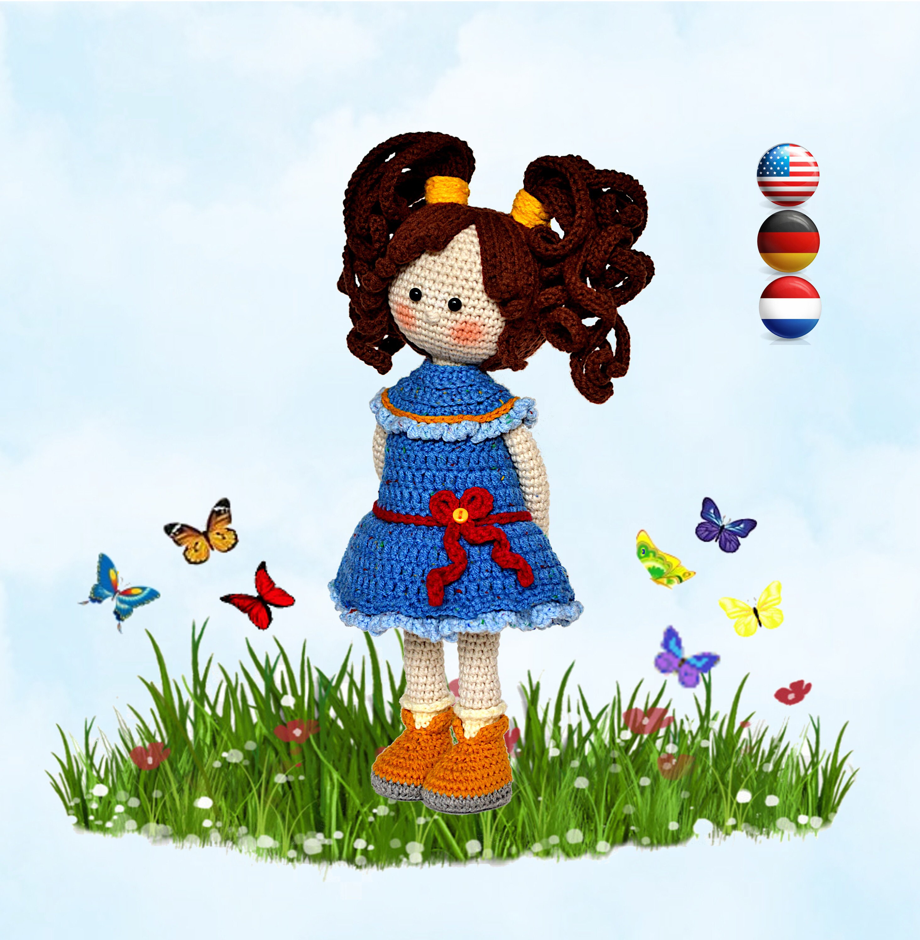 Crochet Pattern Amigurumi Doll Pdf Crochet Doll Alice Etsy