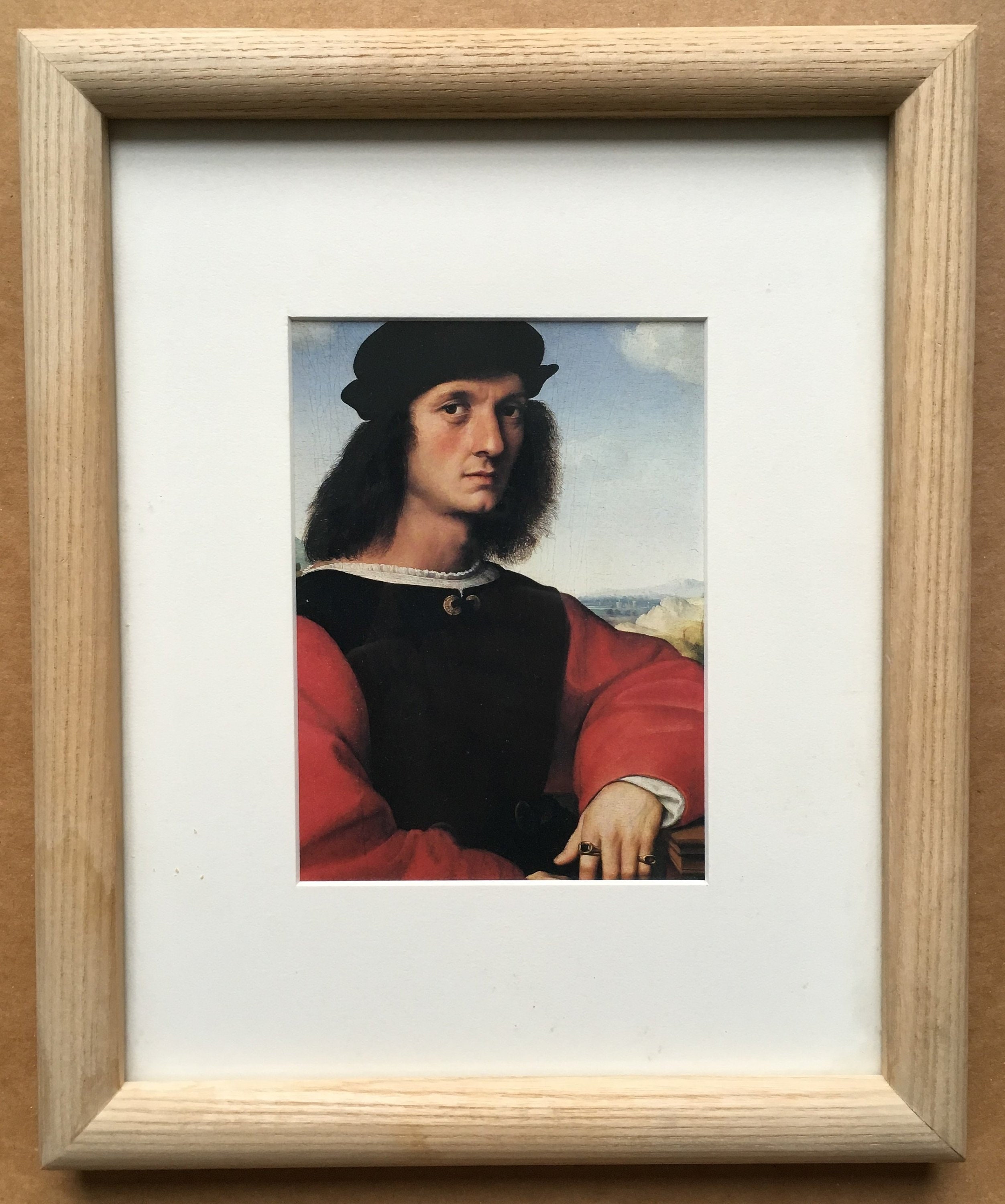 Raphael's Portrait of Agnolo Doni, With Handmade Frame - Etsy