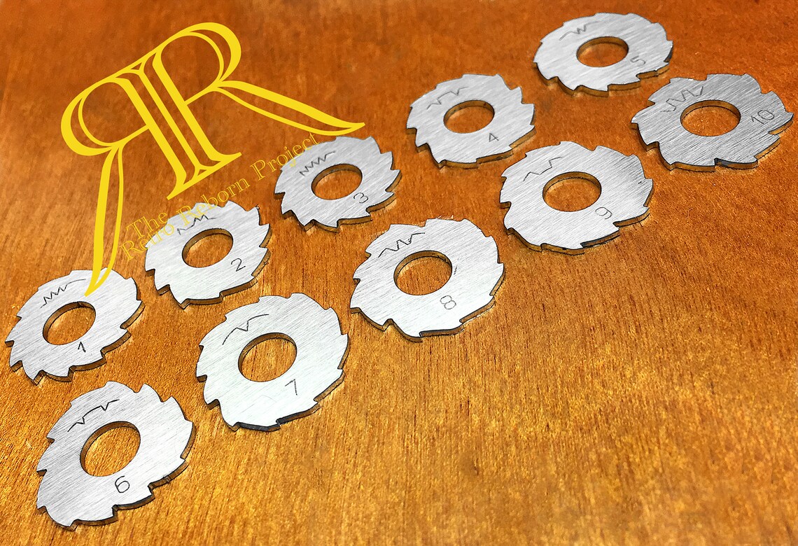 Reproduced 10 Cam Discs for SINGER Swiss Zig Zag Attachment 160991 ...