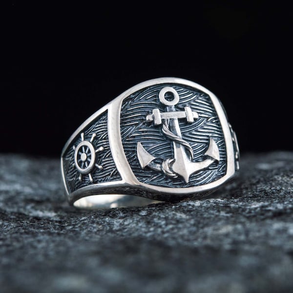 Anchor Ring - Etsy