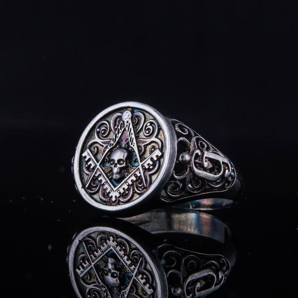 Freemason Ring - Etsy
