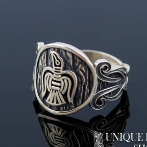 Viking Odin Raven Ring Norse Raven Ring Odin Raven Ring - Etsy