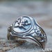 Silver Pirate Ring With Skull and Crossbones, Anchor Signet With Jolly ...