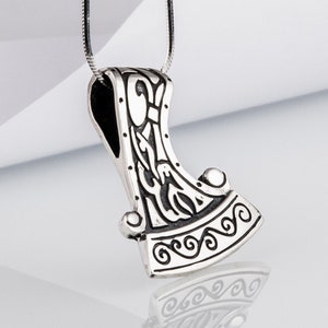 Perun Axe Pendant Handcrafted Silver Slavic Amulet With Ancient ...