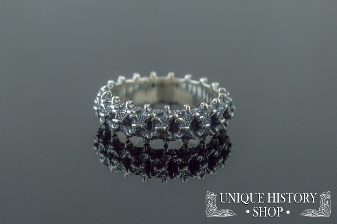 Silver Spine Ring - Brutal Biker Jewelry With Backbone Design ...