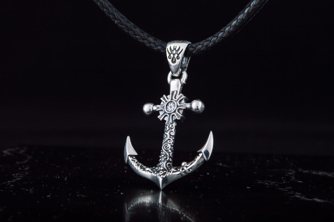 Small Anchor Sailor Pendant, Fisher Pendant, Anchor Necklace, Sailor ...