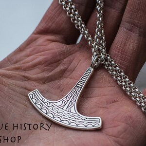 Ukko Hammer Pendant - Handcrafted Norse Warrior Weapon Necklace With ...