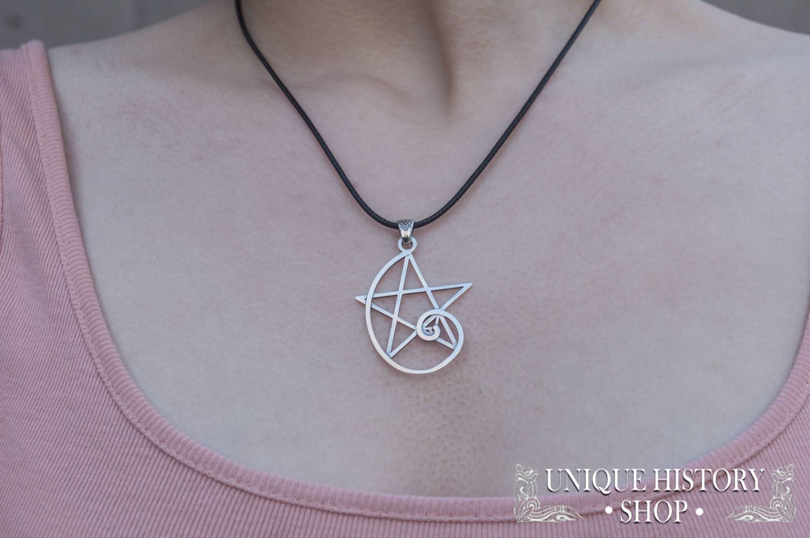 Fibonacci Pendant Silver Golden Ratio Necklace Fibonacci - Etsy