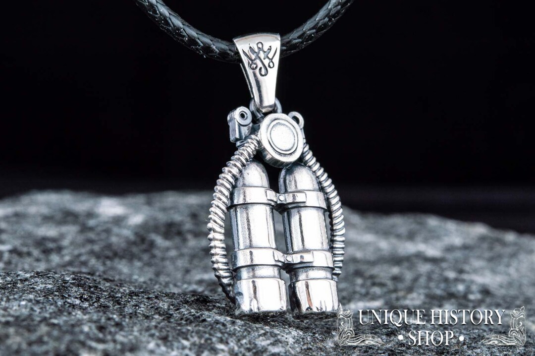 Scuba Diver Pendant - Silver Underwater Jewelry for Mariners and ...