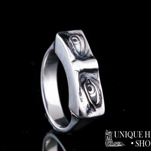 David Eyes Ring Silver Eyes Jewelry Ring With Eye 925 - Etsy
